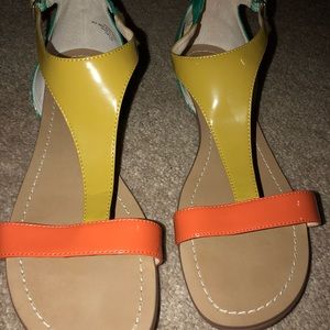 Boutique 9 | Shoes | Multi Color Sandals | Poshmark